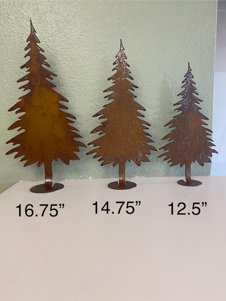 Metal Tree Art – Rustic Steel Tree Decor – Nature Silhouette – Free ...