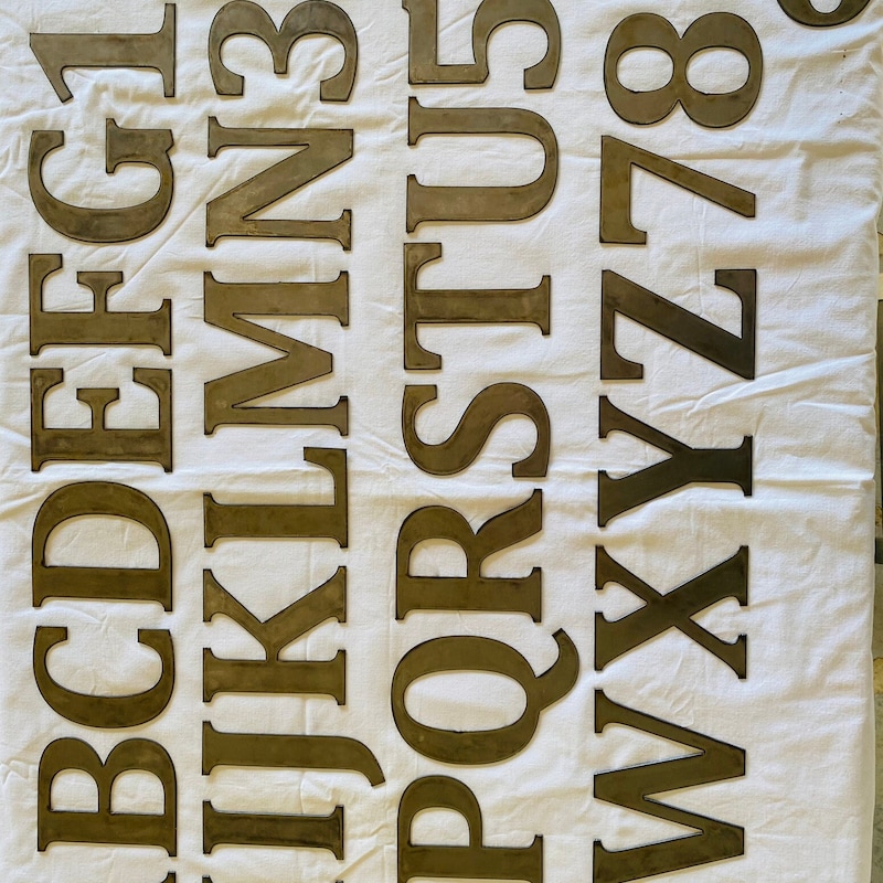 Metal Letters - Etsy