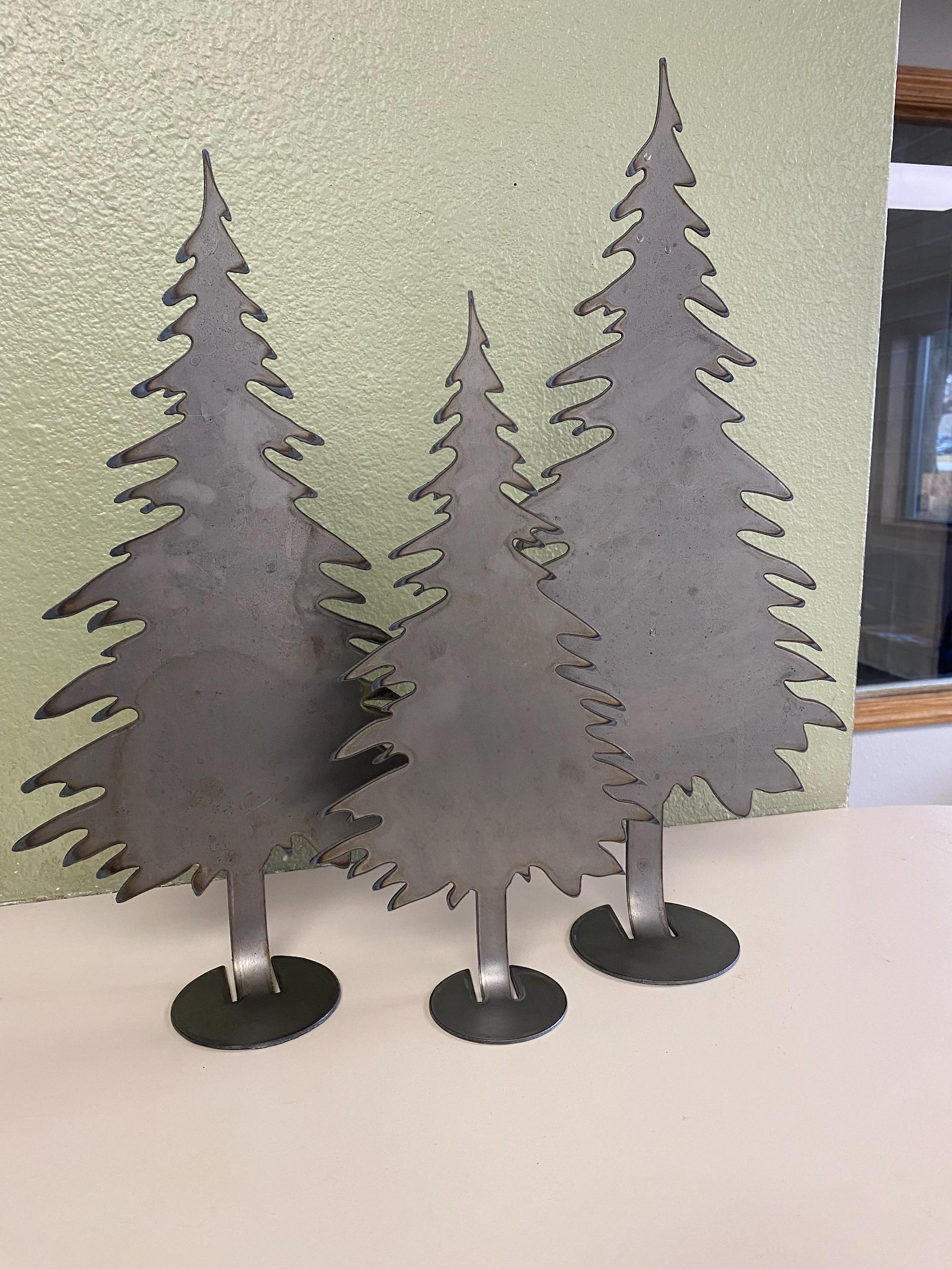 Decorative Metal Trees | Custom Steel Tree Art | Christmas Tree - Etsy