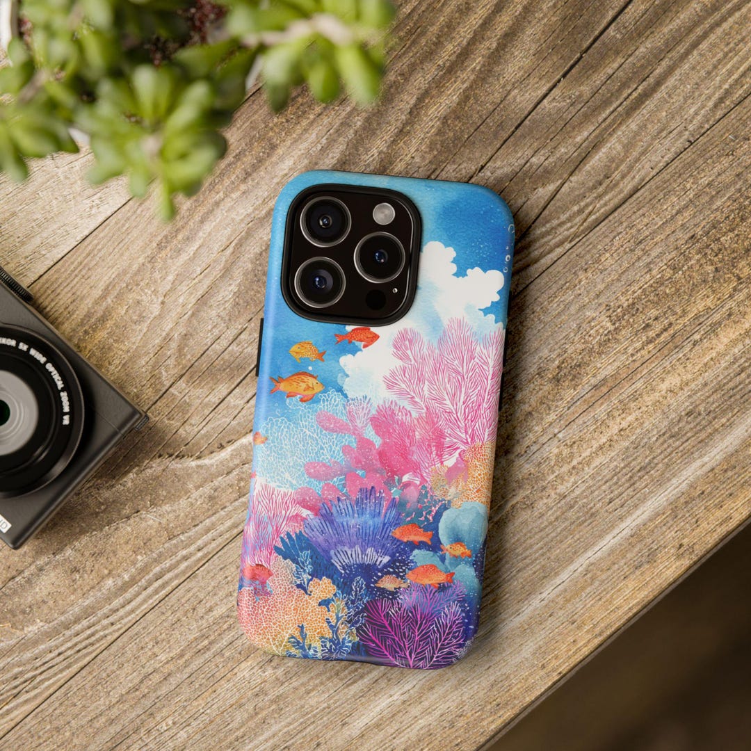 Colorful Ocean Phone Case, Marine Life Case, Gift for Beach Lovers ...