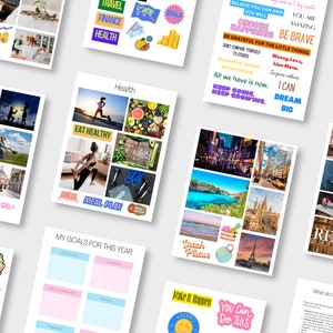 2023 Vision Board Printables, Vision Board Kit, Vision Board Pictures ...