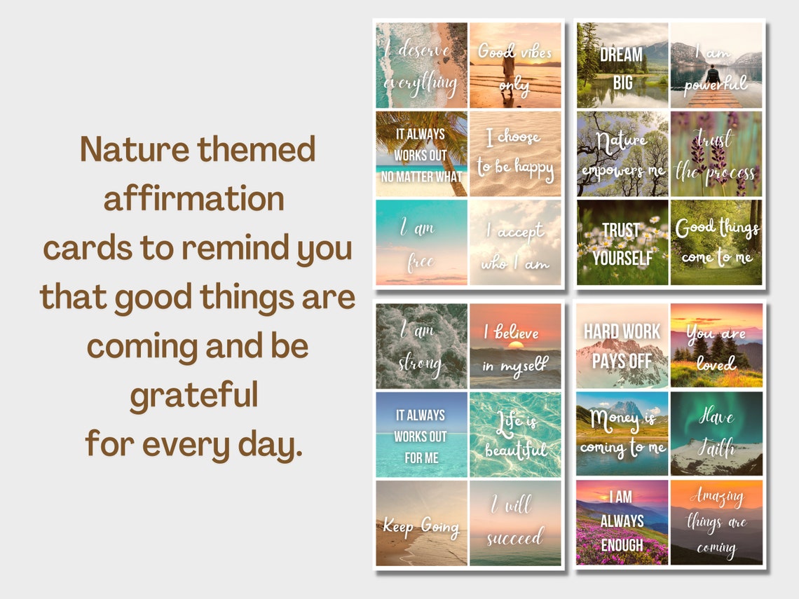 Vision Board Printable Kit, Vision Board Printables, 42 Positive ...