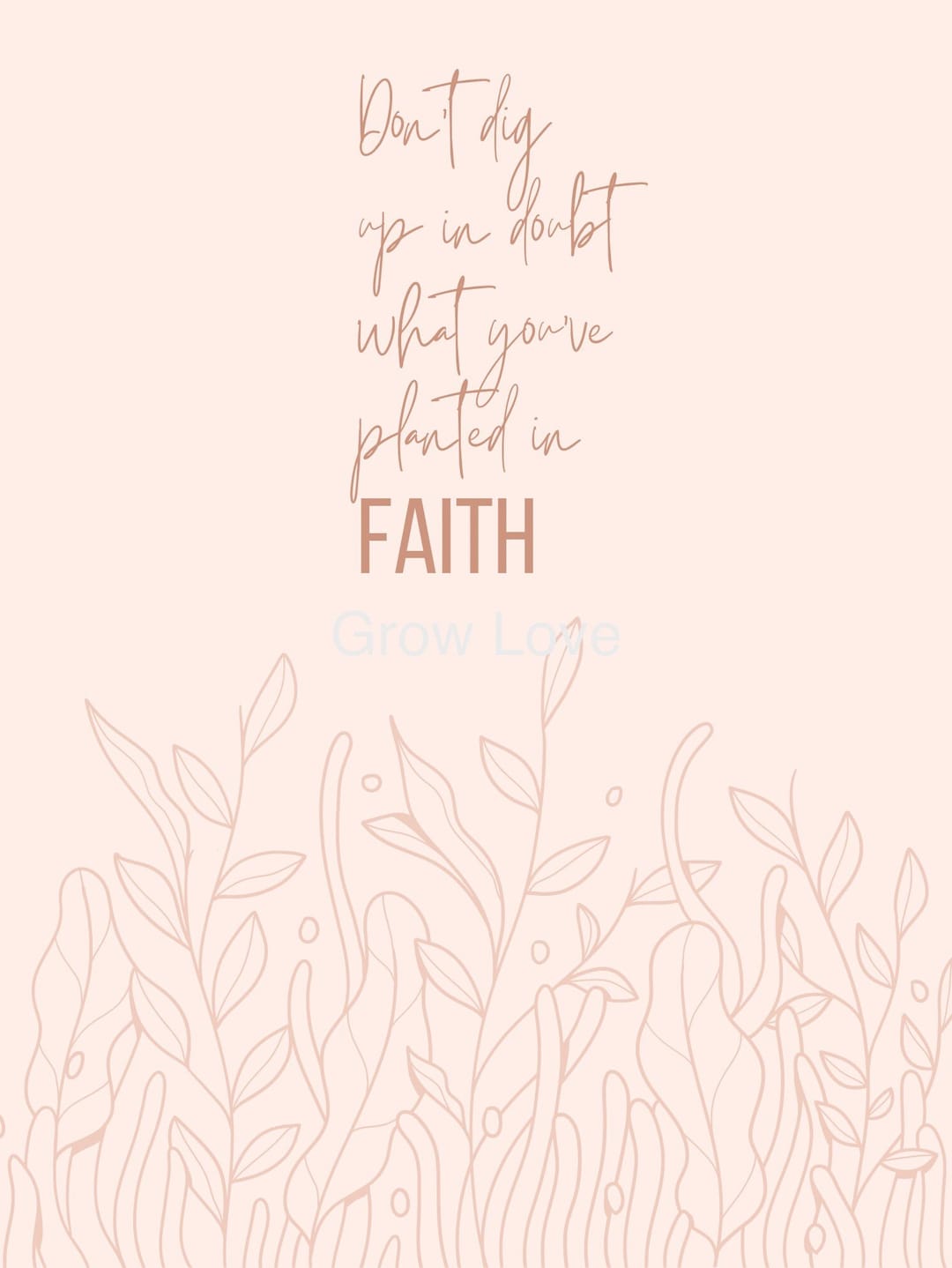 Instant Digital Download, Don’t Dig up in Doubt What You’ve Planted in ...