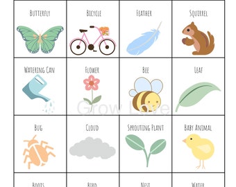 Spring Scavenger Hunt for Kids, Spring Printable Activity for Preschool ...