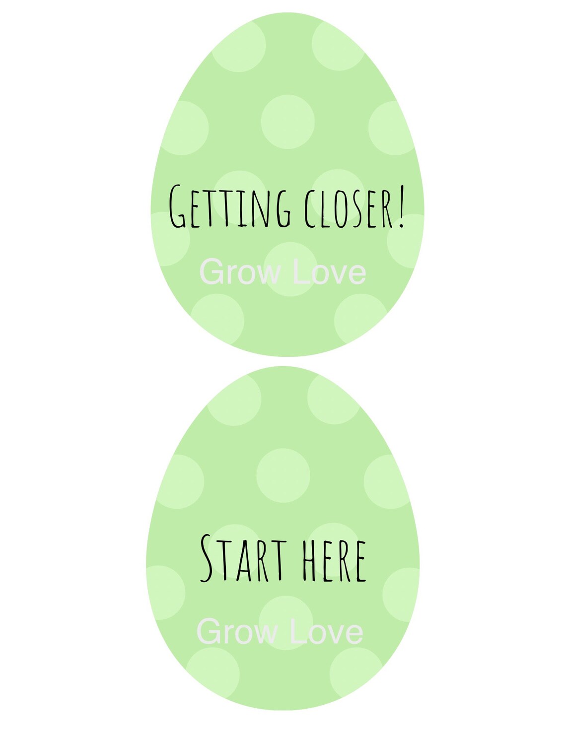 Easter Egg Hunt Signs, Printable, Instant Digital Download - Etsy