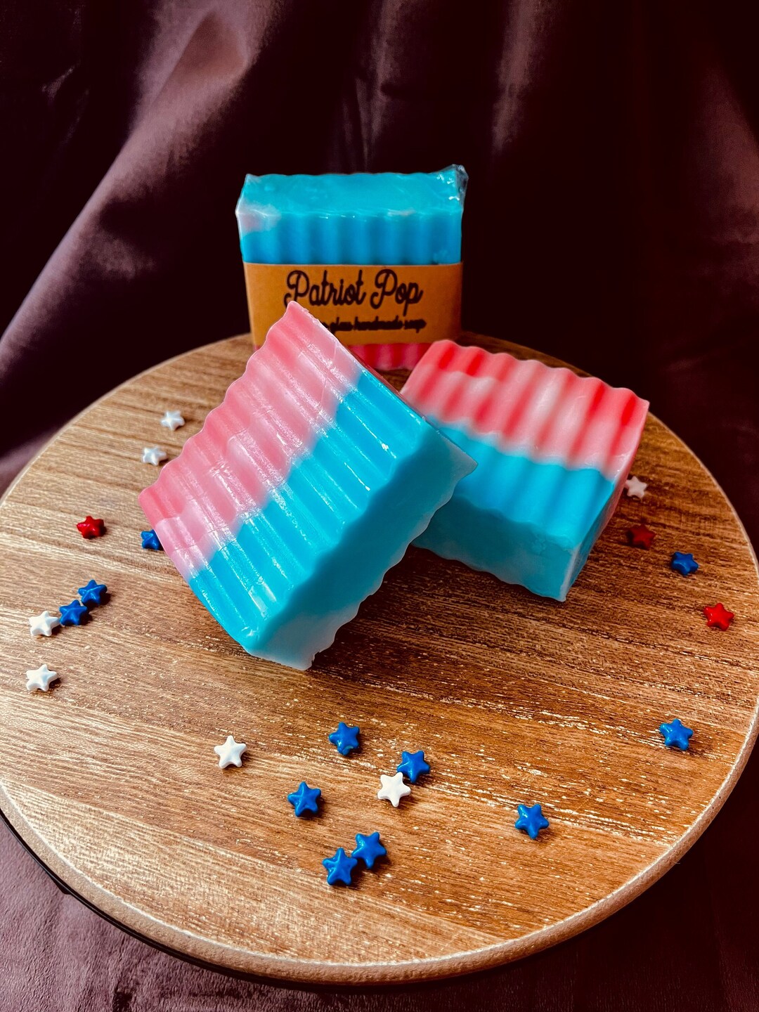 Patriot Pop Soap Bar, American 4th of July Theme Soap Gifts, Land of ...