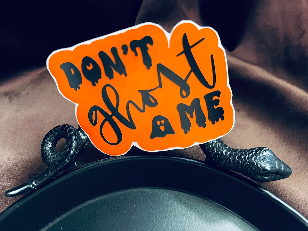 Dont Ghost Me Sticker Decal, Halloween Aesthetic Water Bottle Stickers ...