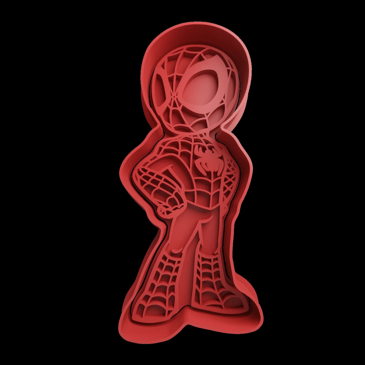 Spiderman Cookie Cutters + Insert - Approx. 8cm - Etsy