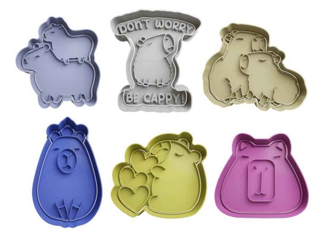 Capybara Cookie Cutters + Insert - Approx. 8cm - Etsy