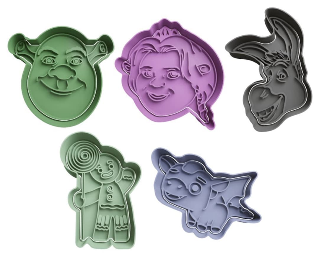 Shrek Cookie Cutters + Insert - Approx. 8cm - Etsy