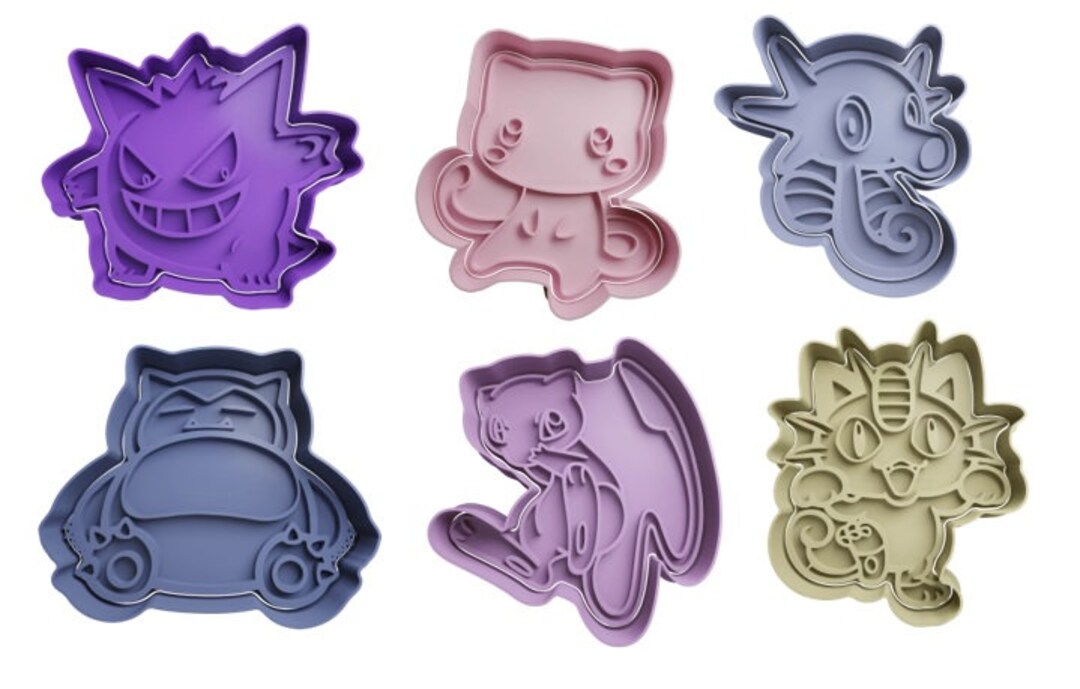 Pokemon Cookie Cutters + Insert - Approx. 8cm - Etsy