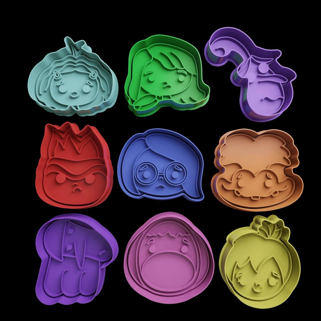 Inside Out Cookie Cutters + Insert - Approx. 8cm - Etsy