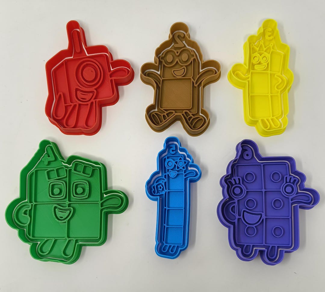 Numberblocks Cookie Cutters + Insert - Approx. 8cm - Etsy