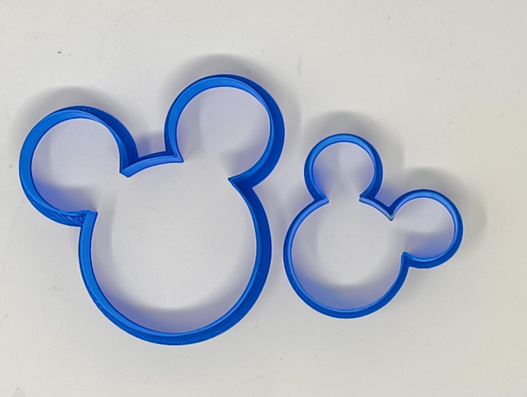 Mickey Mouse Cookie Cutter Set of 2, Biscuit, Pastry, Fondant Cutter - Etsy