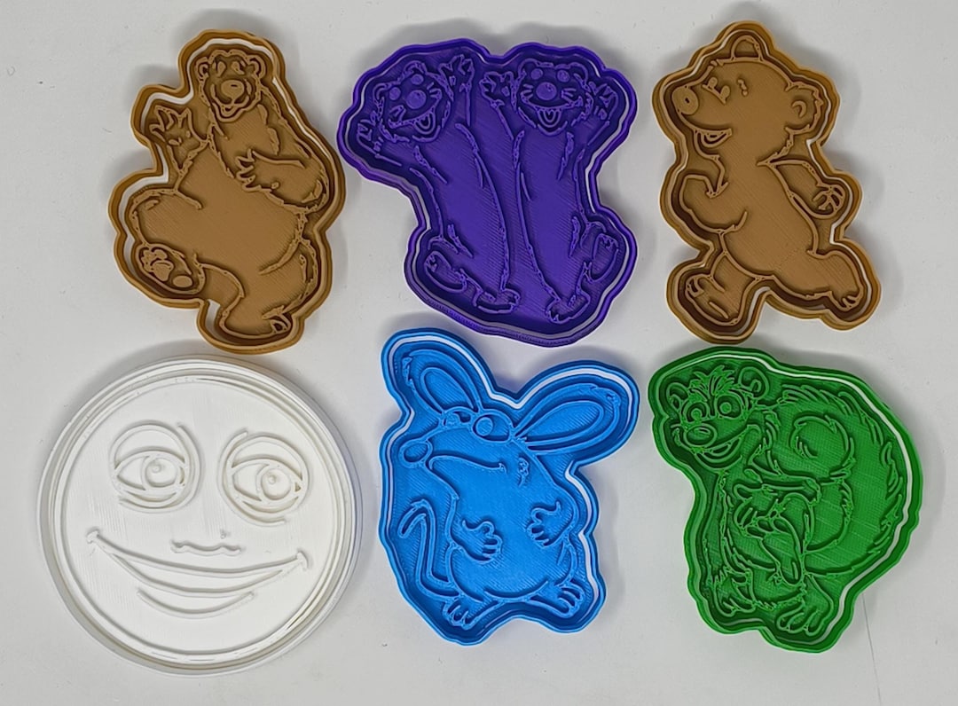 Bear in the Big Blue House Cookie Cutters + Insert - Approx. 8cm - Etsy