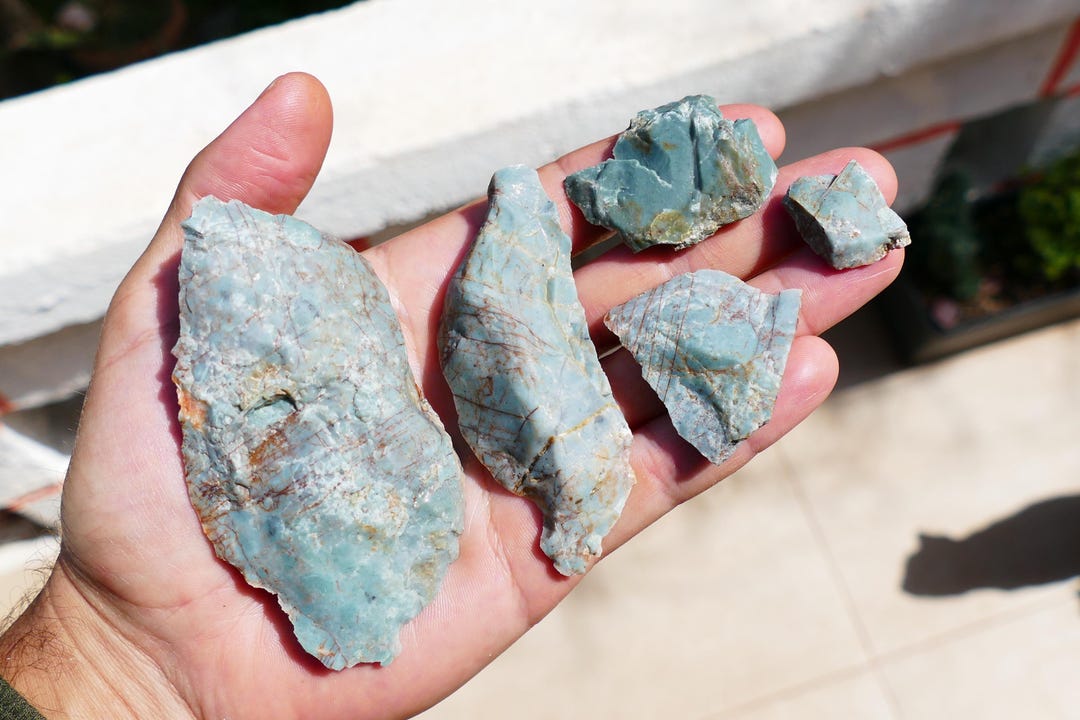 NEW FIND Blue Banded Chert (chalcedony) From Crete, Greece 169 - Etsy