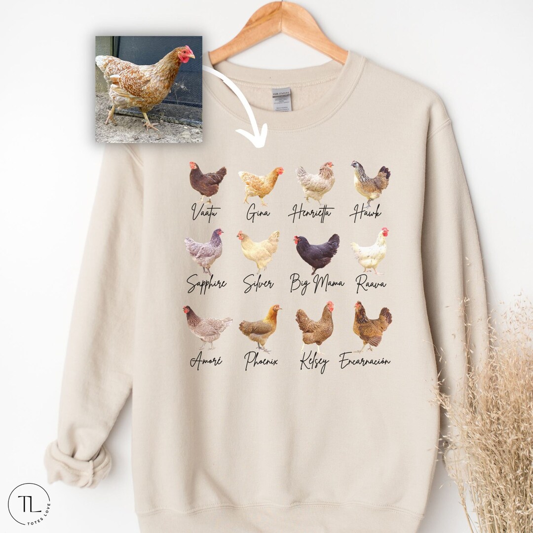 Personalized Chicken Sweatshirt, Crazy Chicken Lady Shirt, Funny ...