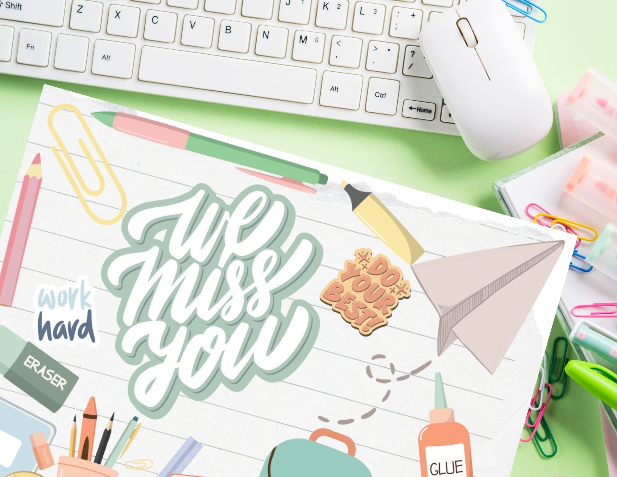 Digital Download Printable Care Package Back To School Insert Decor For Medium Flat Rate Box Etsy 