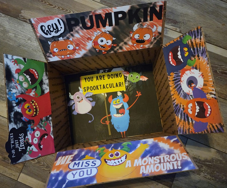 Digital Download Printable Care Package October Decor for Medium Flat ...