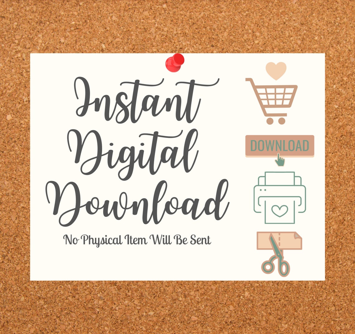 Digital Download Printable Care Package Back to School Insert Decor for ...