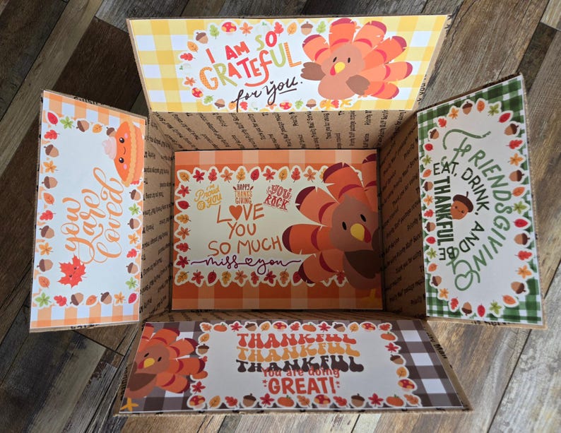 Digital Download Printable Care Package Insert Thanksgiving Edition - Etsy