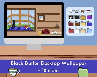 Flower Shop Desktop Organizer Wallpaper and Icons Mac - Etsy