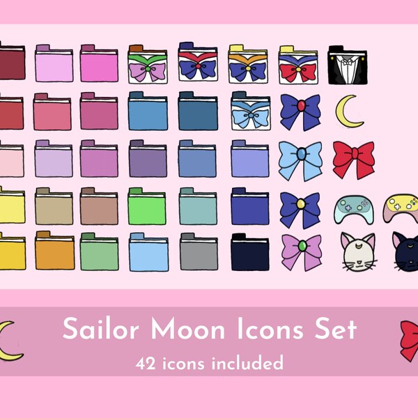 Sailor Moon Icons - Etsy