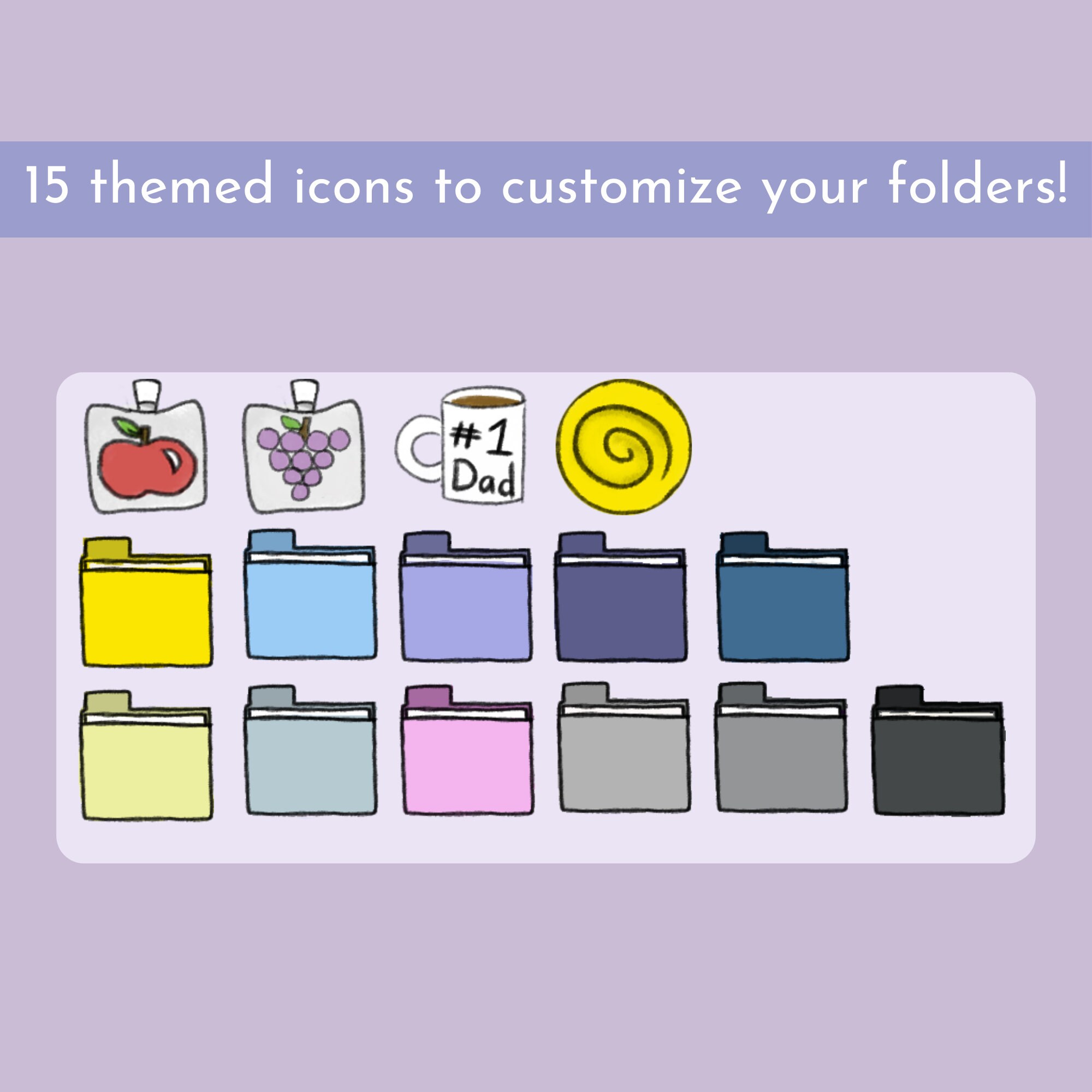 Cat Dadzawa Desktop Organizer Wallpaper Icons Mac Windows - Etsy