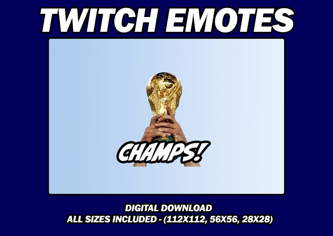 Soccer Champions Football Emote | Sub Badge | Twitch Emote (youtube ...