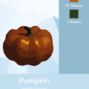 Pumpkin Papercraft, Create Your Own 3D Papercraft Halloween Decoration ...