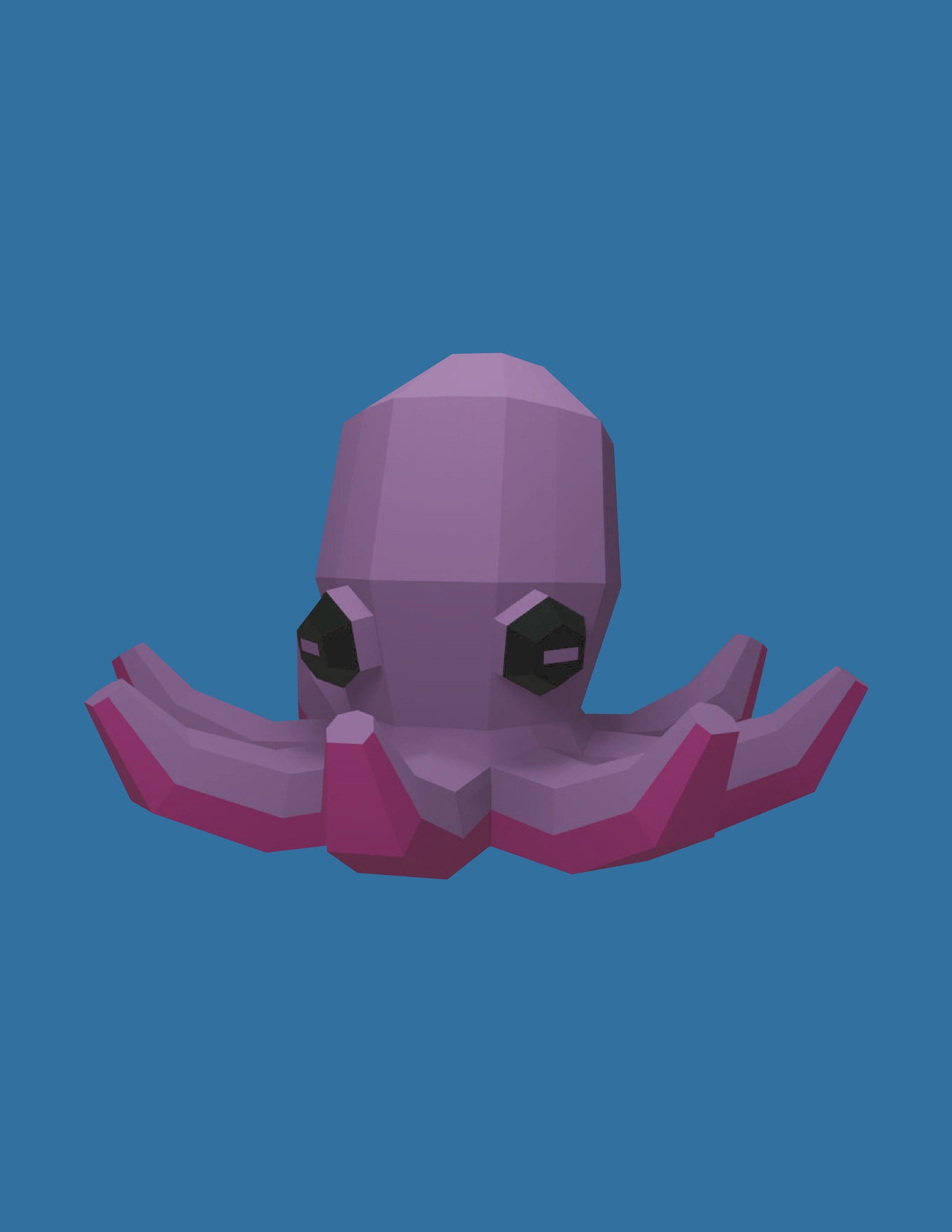 Papercraft Octopus Model, Create Your Own 3D Papercraft Model, 3D ...