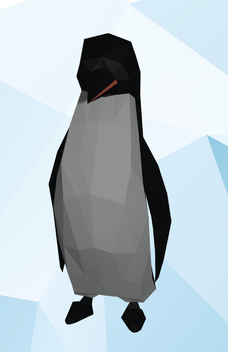 Penguin Model, Create Your Own 3D Papercraft Penguin, Origami Paper ...