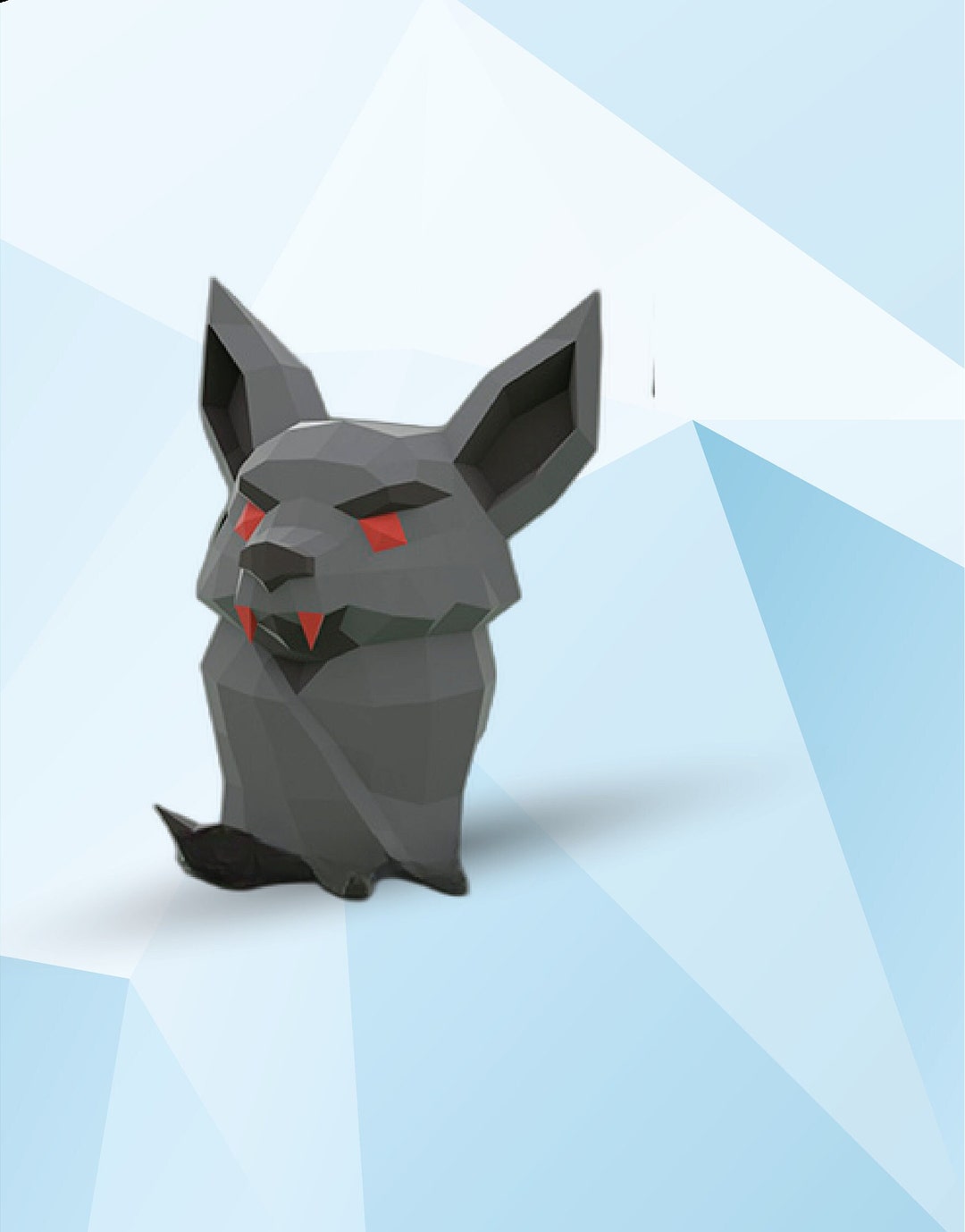 Bat Model, Create Your Own 3D Papercraft Bat, Origami Bat, Paper ...