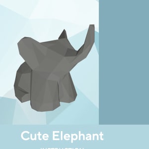 Baby Elephant Model, Create Your Own 3D Papercraft Elephant, Origami ...
