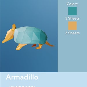 Papercraft Armadillo Model, Create Your Own 3D Papercraft Model, 3D ...