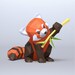 Red Panda Model, Create Your Own 3D Papercraft Red Panda, Origami Red ...