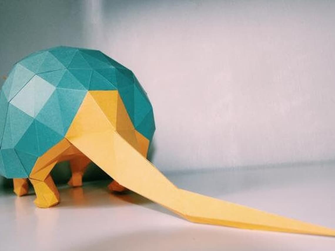 Papercraft Armadillo Model, Create Your Own 3D Papercraft Model, 3D ...