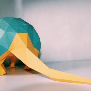 Papercraft Armadillo Model, Create Your Own 3D Papercraft Model, 3D ...