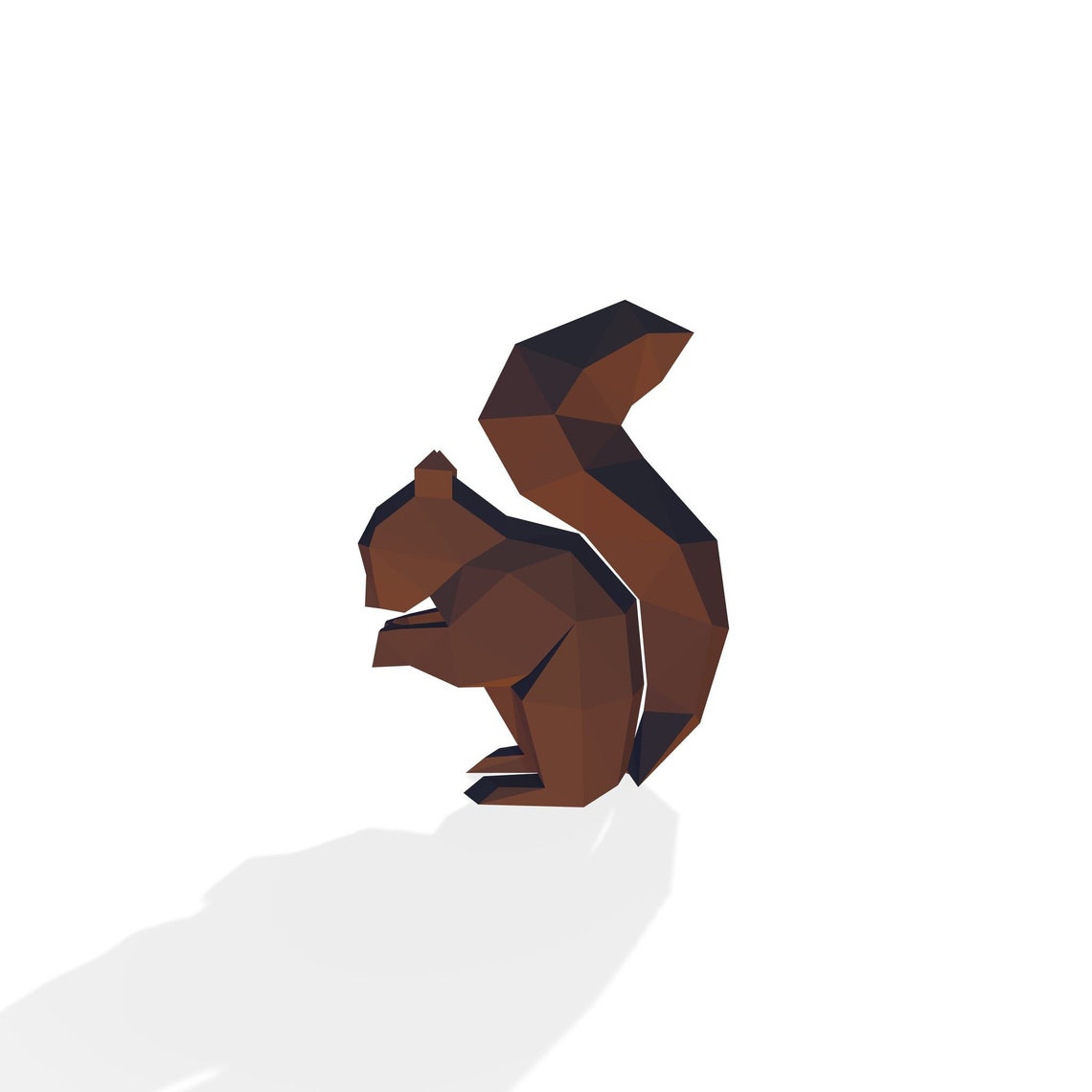 Squirrel Model, Create Your Own 3D Papercraft Squirrel, Origami ...