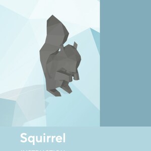 Squirrel Model, Create Your Own 3D Papercraft Squirrel, Origami ...