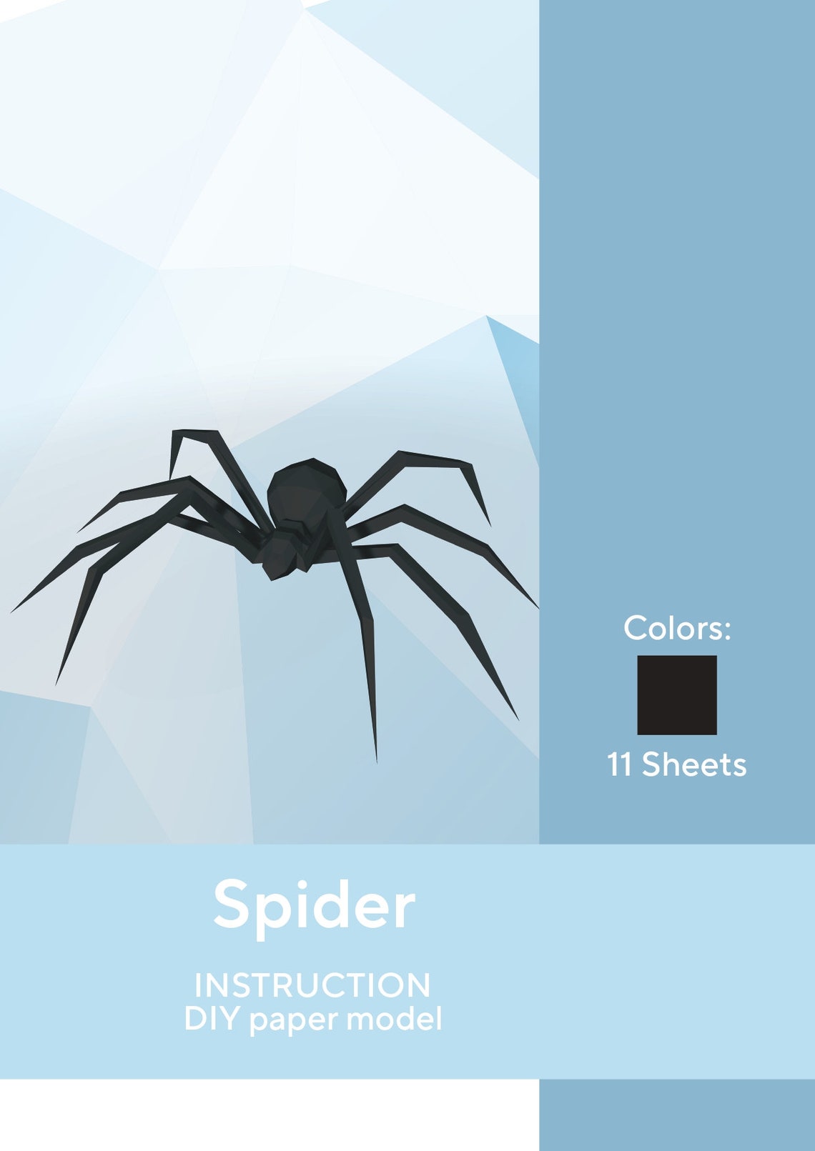Papercraft Spider Model, Create Your Own 3D Papercraft Model, 3D ...