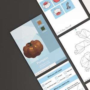 Pumpkin Papercraft, Create Your Own 3D Papercraft Halloween Decoration ...