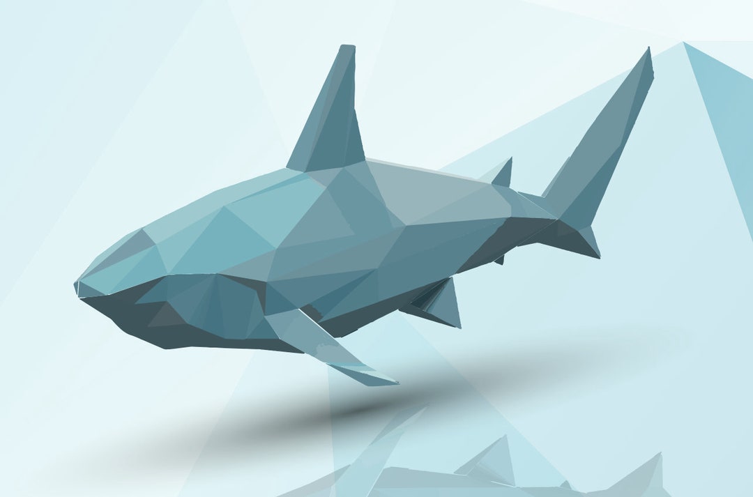 Great White Shark Model, Create Your Own 3D Papercraft Shark, Origami ...