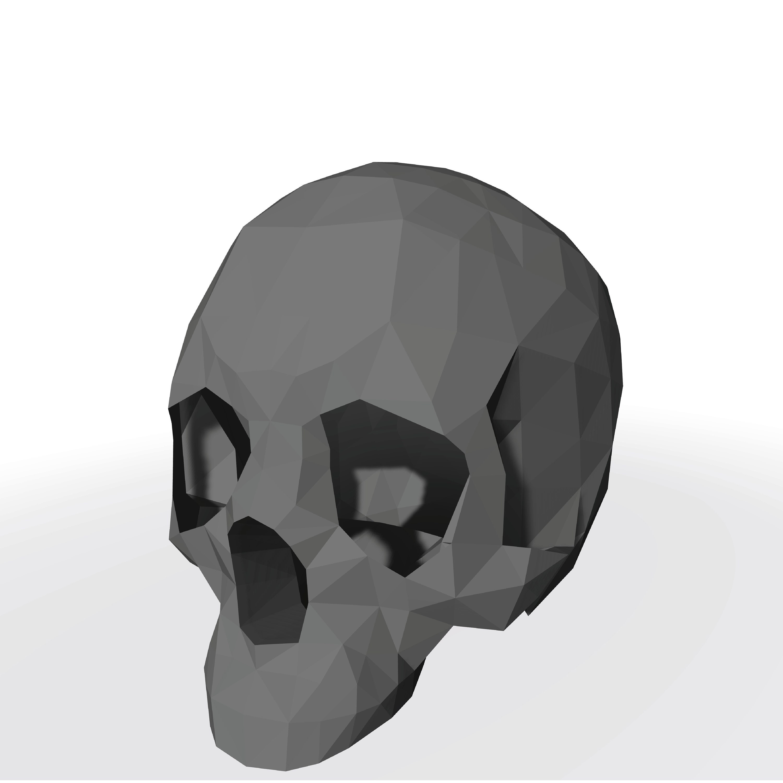 3D Skull Papercraft Template | DIY Halloween Origami Skull | Printable ...