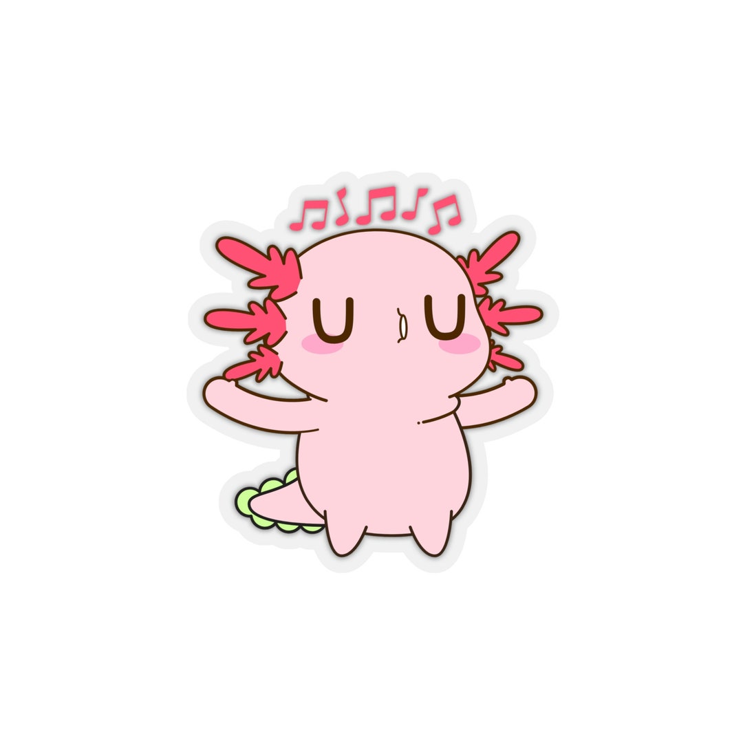 Singing Axolotl Stickers - Etsy