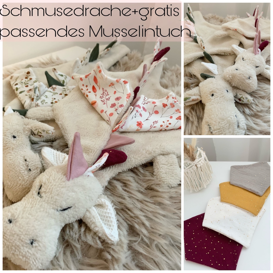 Cuddly Toy/ Cuddly Dragon/ Pacifier Dragon - Etsy