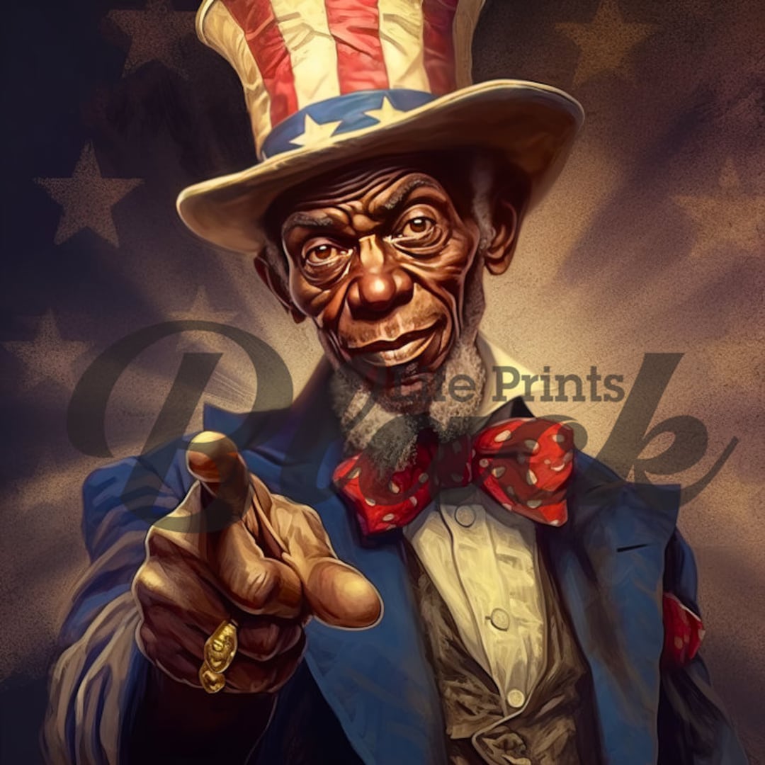 Black Uncle Sam Etsy