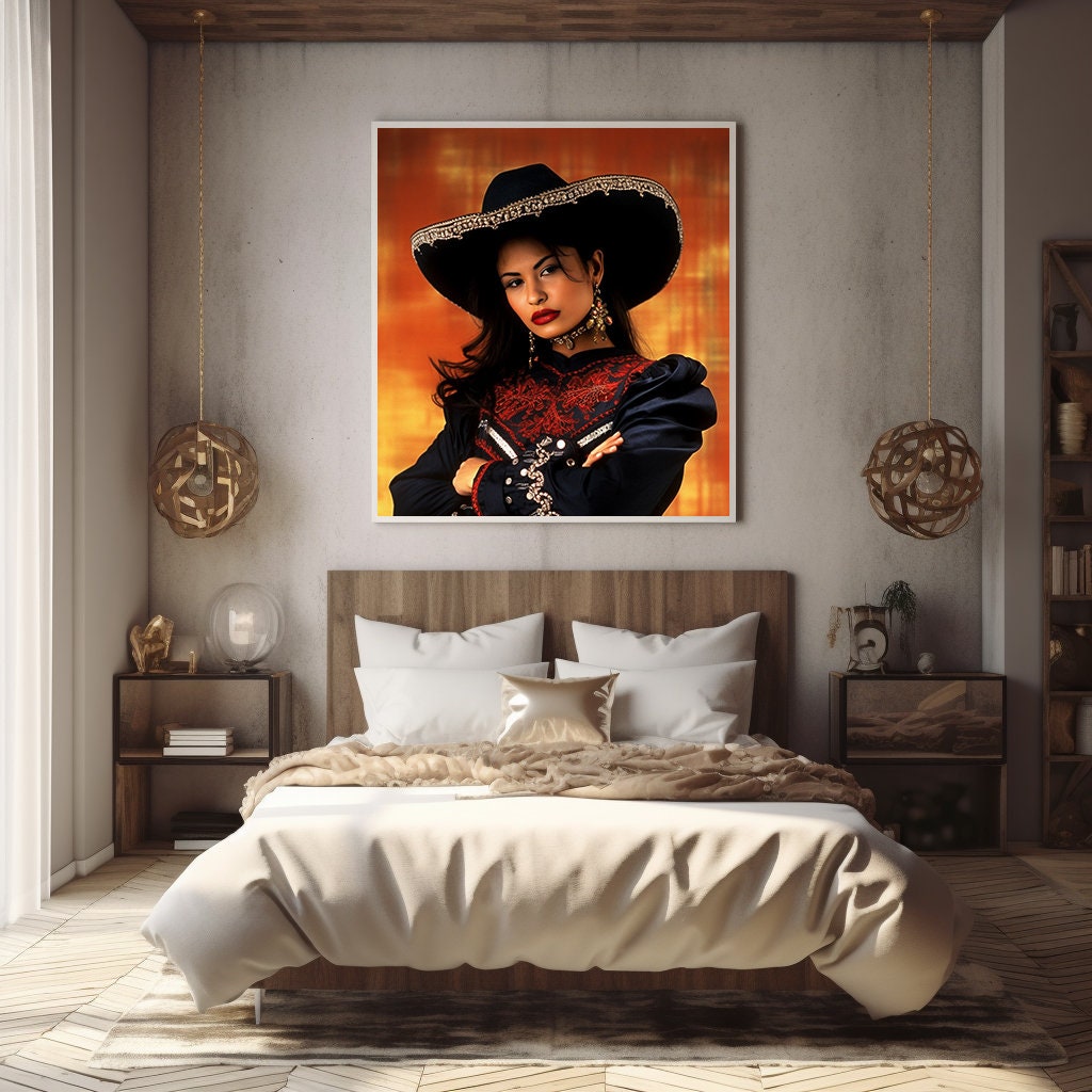 Selena in Black Hat - Etsy