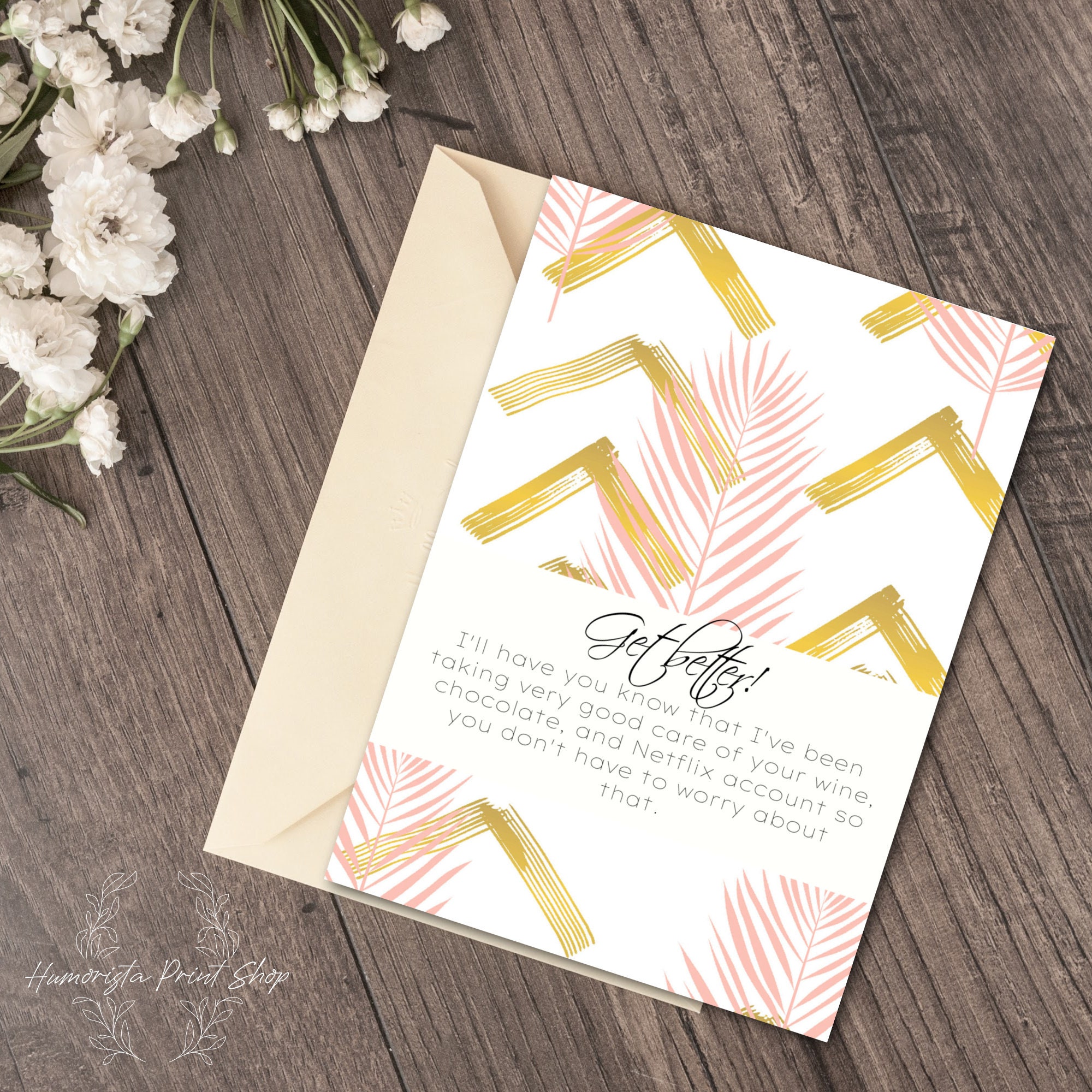 Funny Printable Get Well Card Instant Download Silly Digital Feel ...