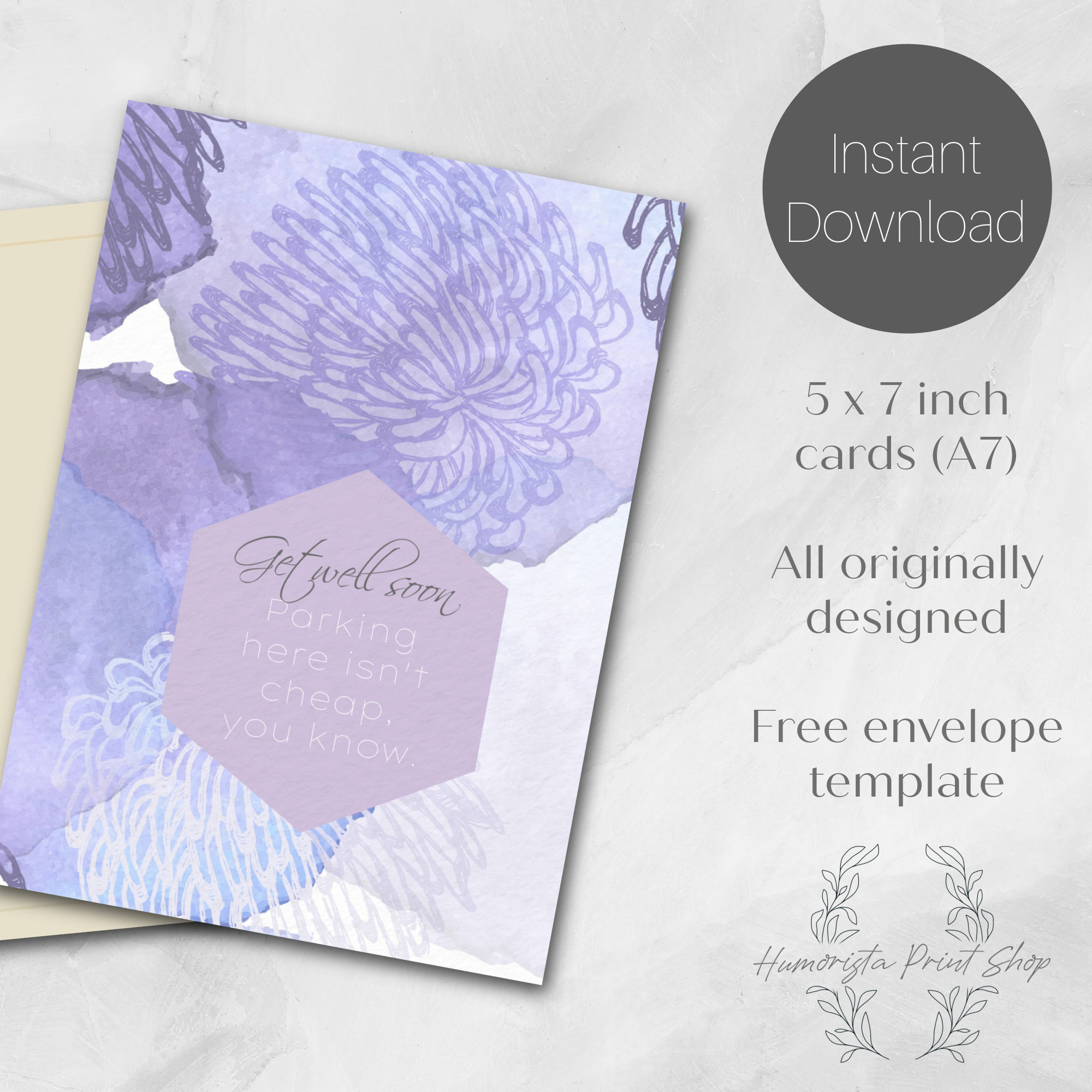 Funny Printable Get Well Hospital Ore Recovery Card in the Hospital ...